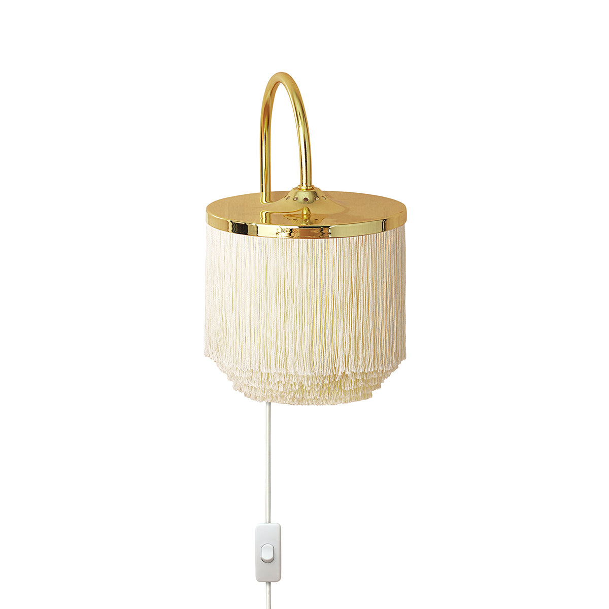 Fringe wall lamp in white - the iconic and beautiful fringe lamp – Warm ...